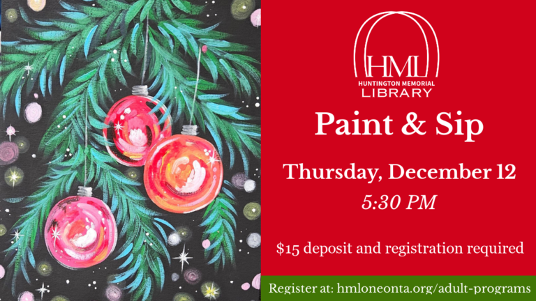 Adult Programs - Public Library | Oneonta, New York | Huntington ...